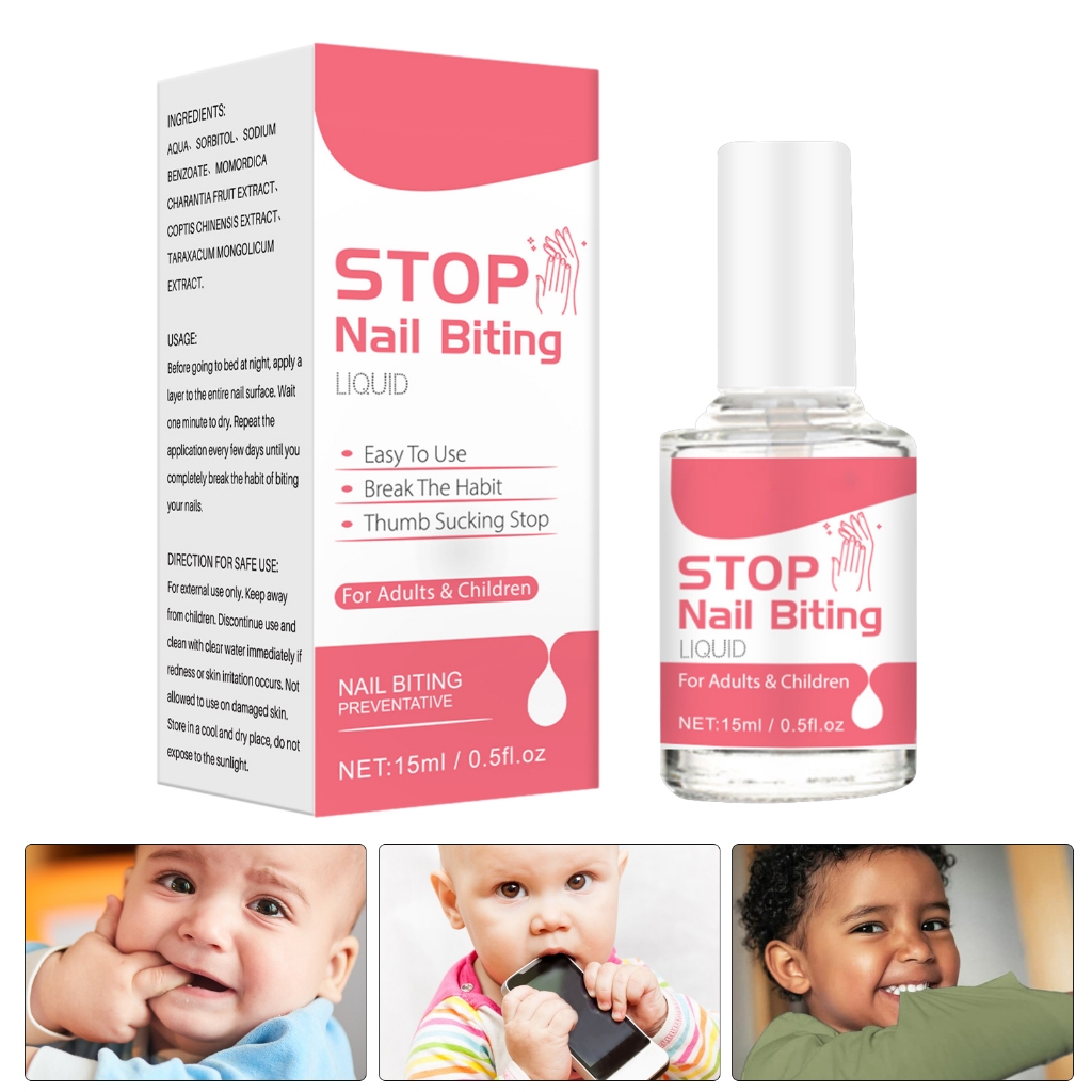 Anti Bite Nail Polish 15ml Safe & Effective Bitter Taste Nail Lotion ...