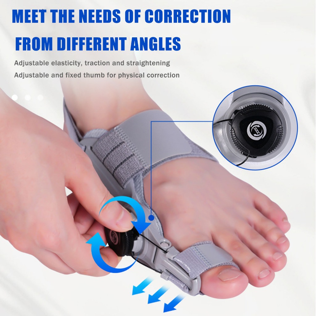 Hallux valgus corrector with adjustable knob big bone toe separation ...