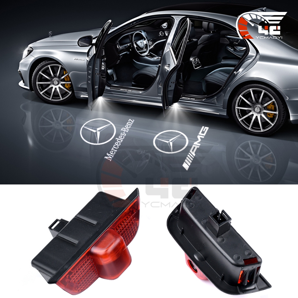 2/4Pcs Car Door Light For Mercedes Benz W204 2008-2013 C Class C200 ...