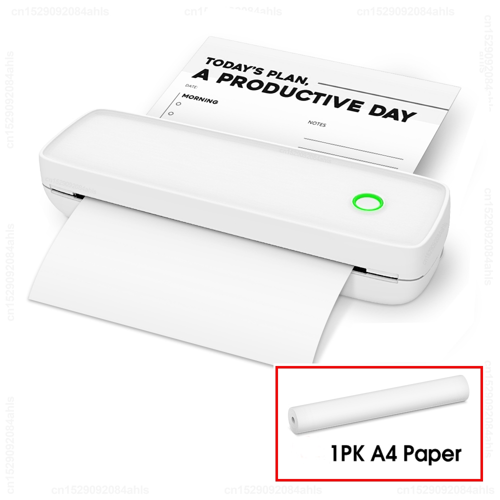 S8 Portable Thermal Printer A4 Paper Photo Printer Wireless Bluetooth ...