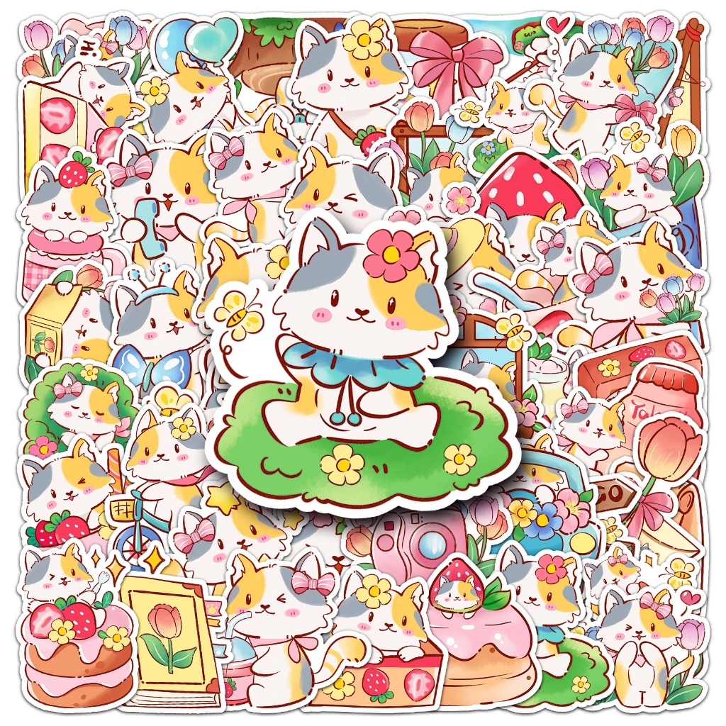 50/10Piece Cute Original Cat memes Stickers DIY For Phones Laptop Car ...