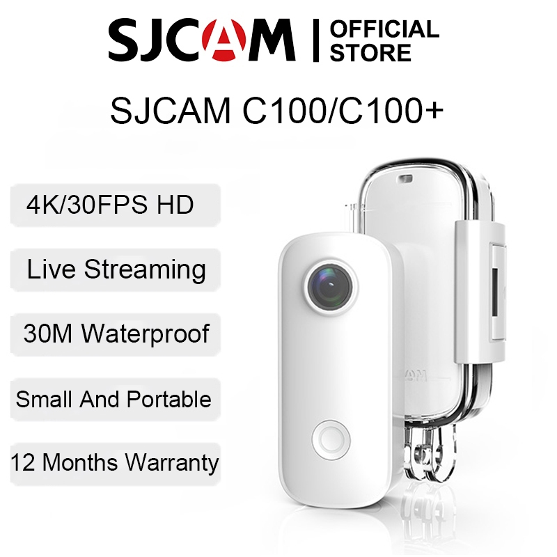 SJCAM C100/C100+ Mini Action Camera WiFi 4K/30FPS Video Digital Camera 30M Waterproof Mini ...