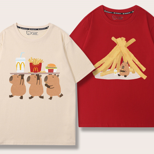 Cute Capybara Jun Kabibara Maimen French Fries Merchandise Short ...