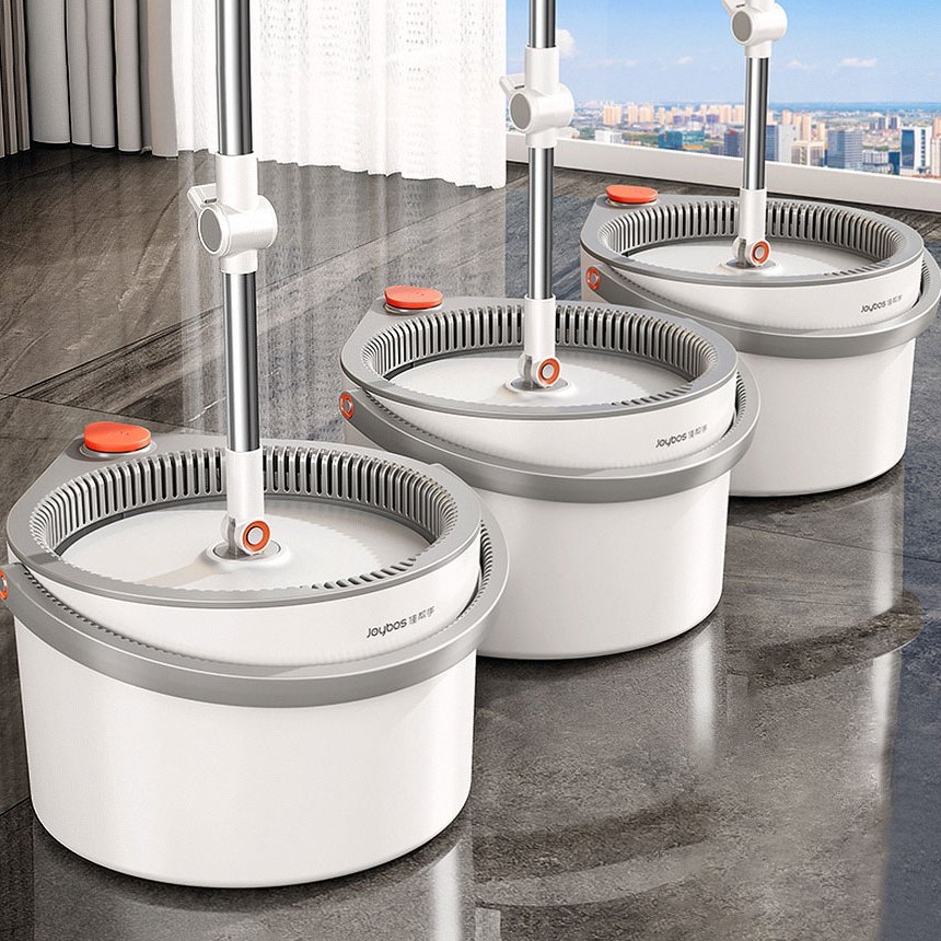 Joybos M16Plus Self Wash Spin Mop White Spinner Flat 360 Rotating Cleaner With Turbo Flushing ...