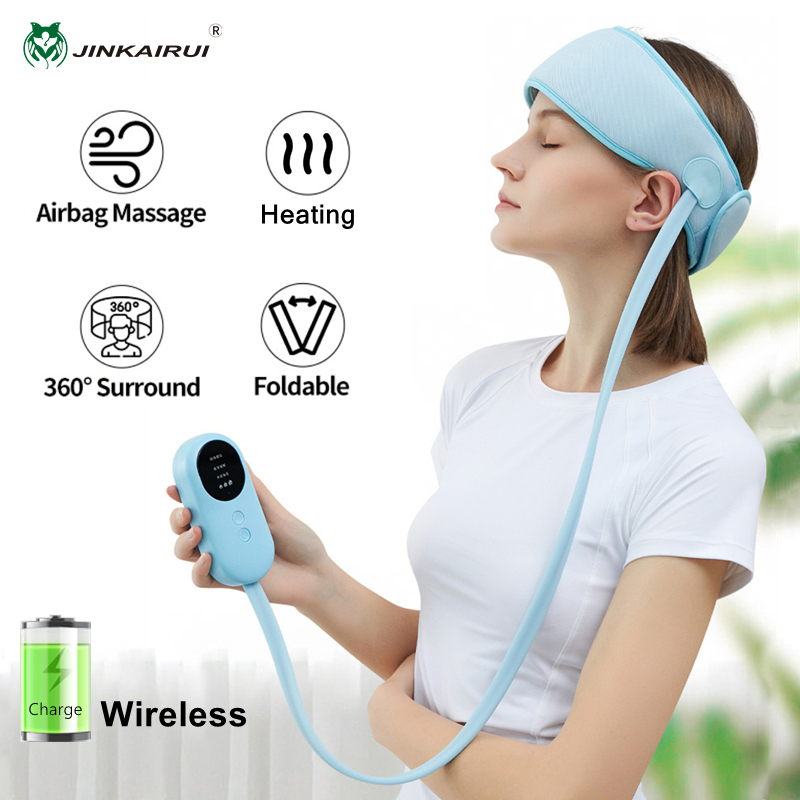 Jinkairui Head Massager Headache Relief Device Smart Air Pressure ...