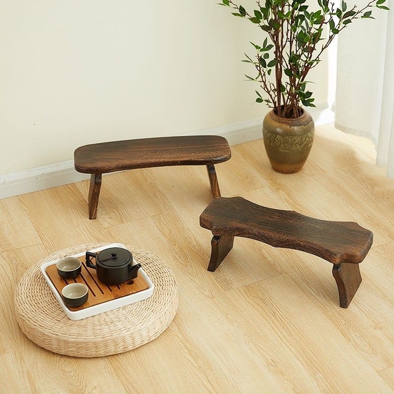 【Ready stock】Solid Wood Low Stool Japanese Doorway Changing Shoe Stool ...