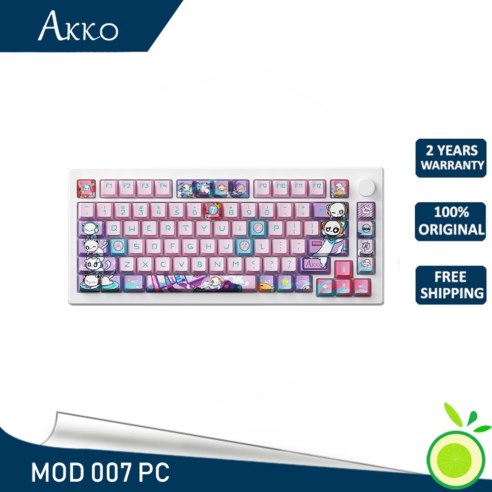 AKKO MOD007 PC Wired Mechanical Keyboard 75% GASKET RGB Magnetic Switch ...