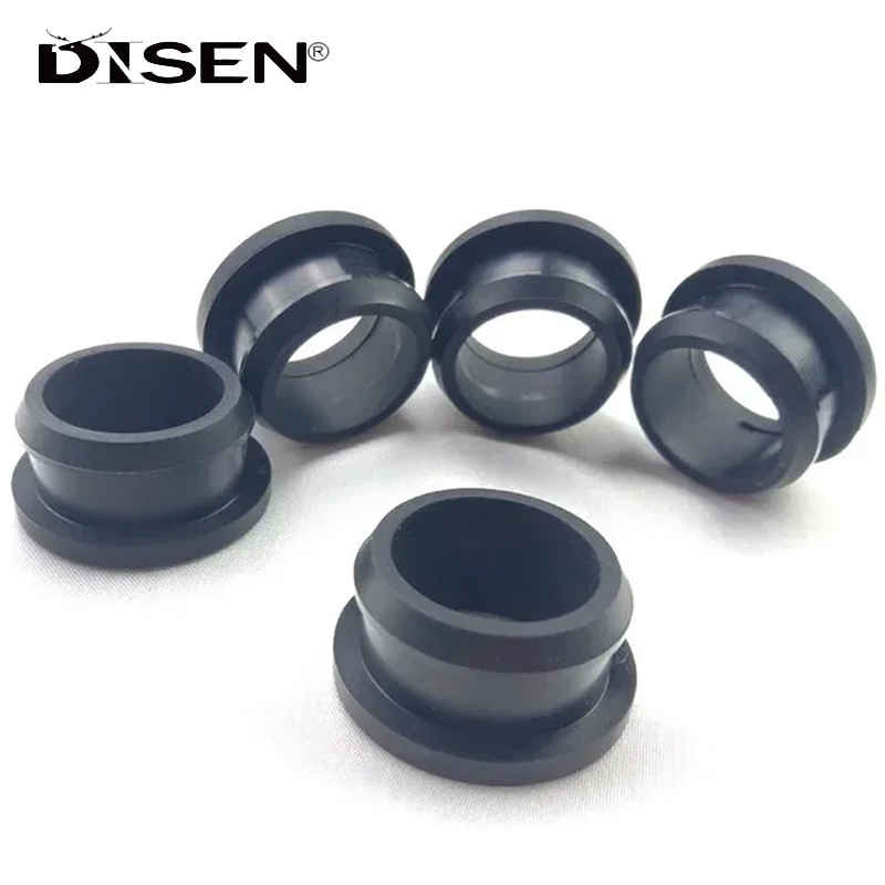 Black 4.5mm-30mm Rubber Snap-on Grommet Hole Plugs End Caps Bung Wire ...