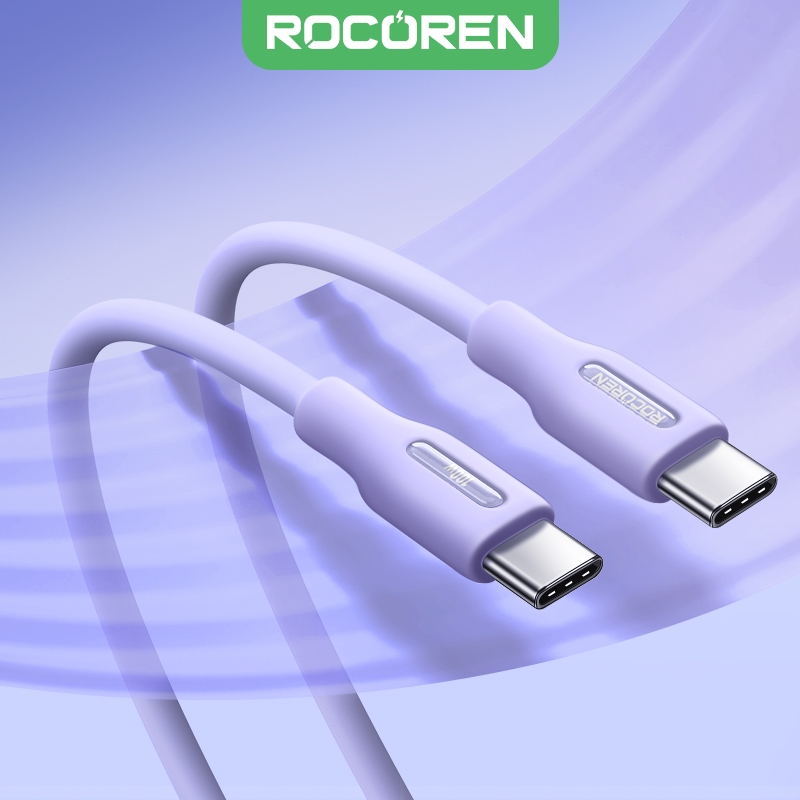 Rocoren USB C Cable 100W Type C to Type C for Samsung Huawei PD60W 100W ...