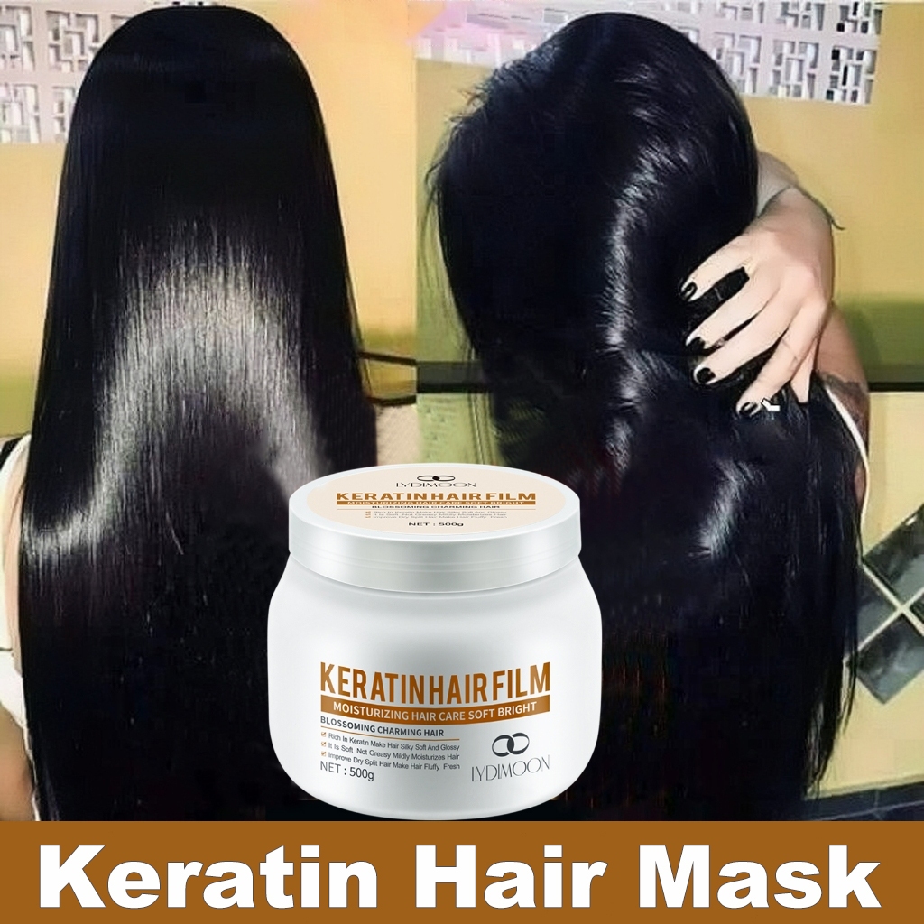 Keratin hair mask 500g treatment for damaged, frizzy, dull hair quickly ...