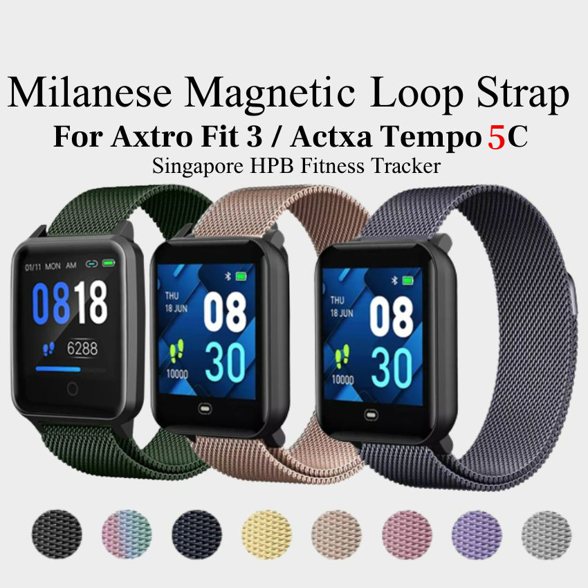 Actxa Tempo 5C Strap High Quality Magnetic Milanese Wristband for Axtro ...