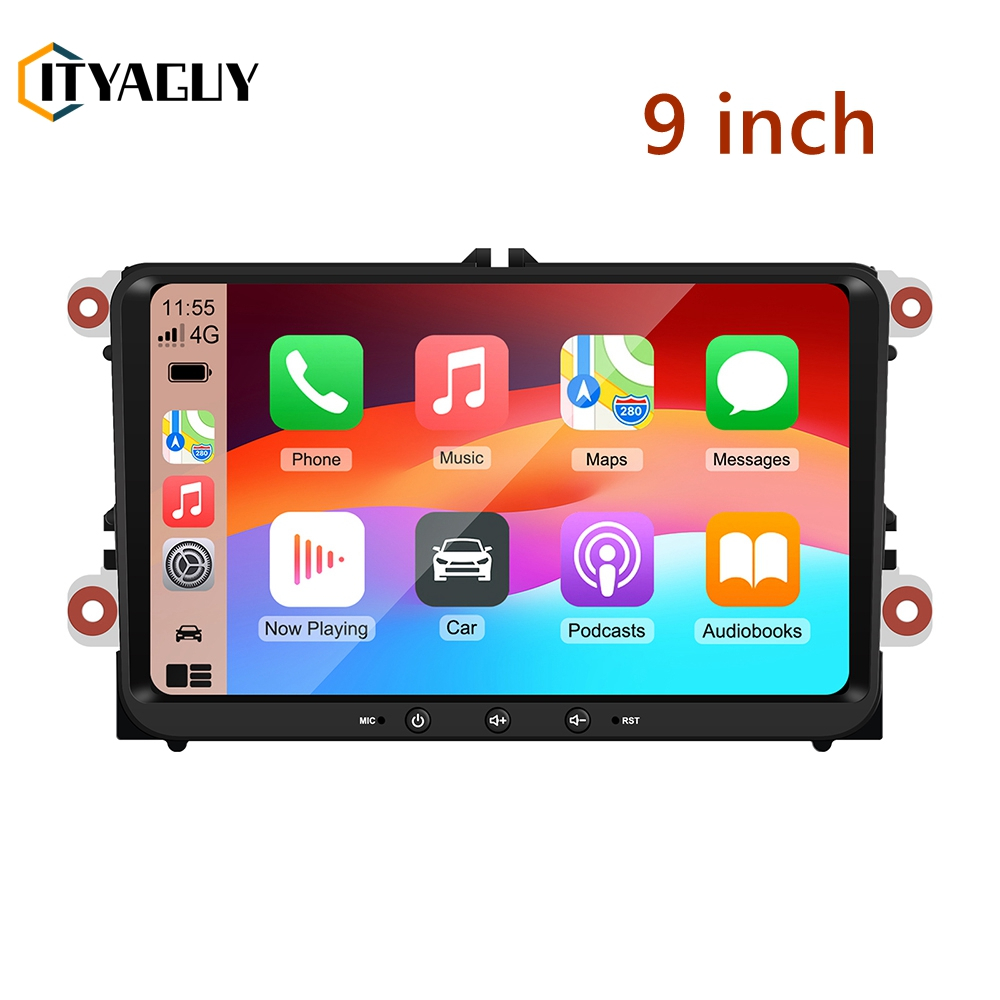 VW 9-inch Universal Android 11 Car Stereo CarPlay Head Unit Bluetooth FM Radio GPS for VW Passat ...