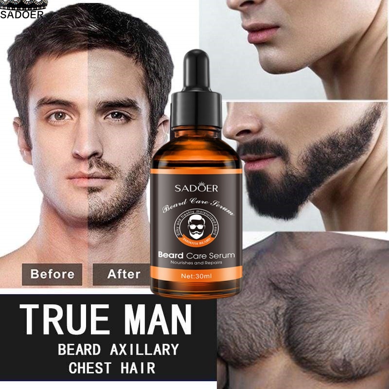 SADOER Beard Growth Serum 10% Thick Beard Intensive Serum 30ml |Beard ...