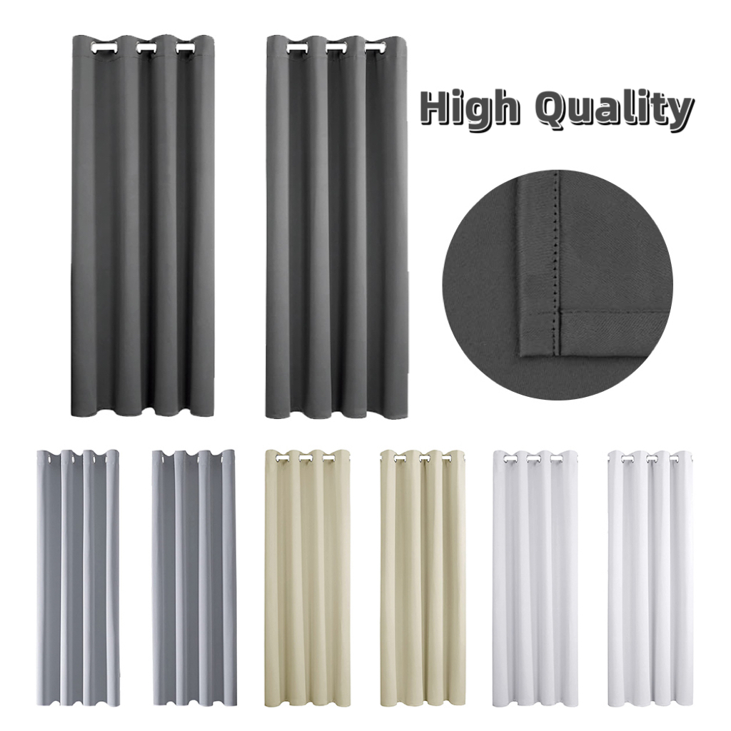 24 Colors 90% Blackout Curtain (Blocks Heat/Noise) Made-to-Order (HDB ...