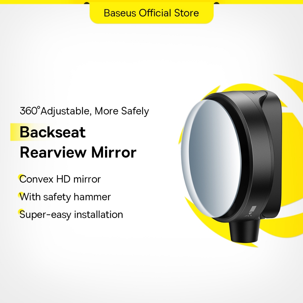 Baseus SafeRide Series Car Backseat Rearview Mirror 1Pcs | Shopee Singapore