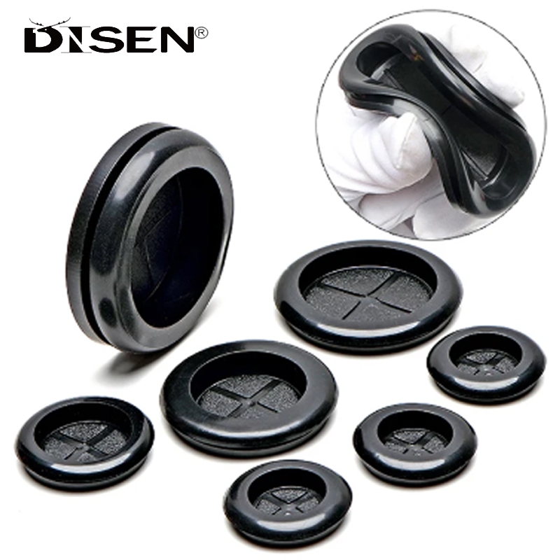 Groove Rubber Grommet 16-60mm Blanking Hole Wiring Cable Gasket Rubber ...