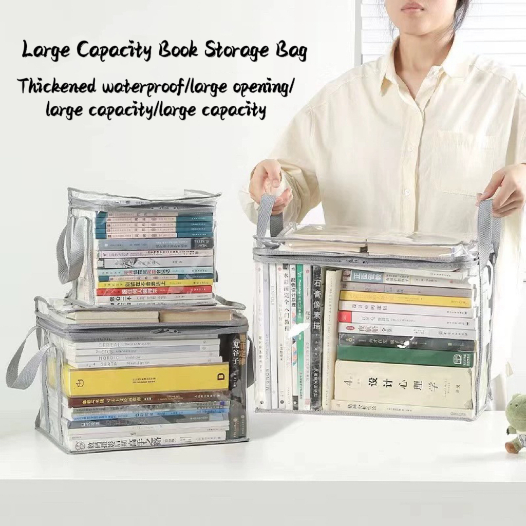 Book Organizer Bag Transparent Old Book Student Book Bookshelf ...