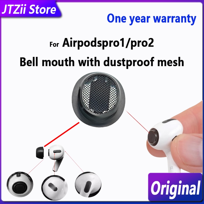 Original Bluetooth Earphones AirPods Pro1 Pro2 Black Bean Metal Mesh Ring Headphone Accessories ...