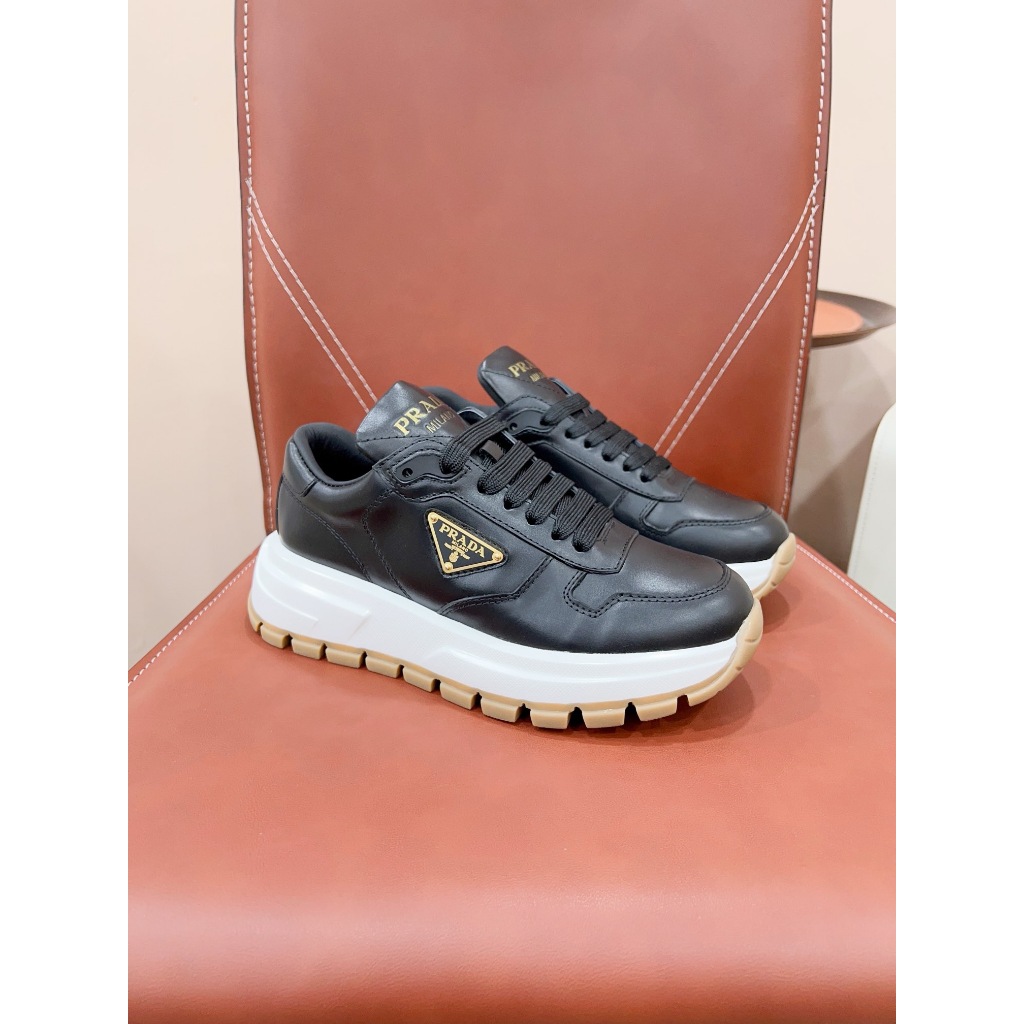 Prad * Latest Re-Nylon Series Triangle Logo Couple Casual Thick-Soled ...