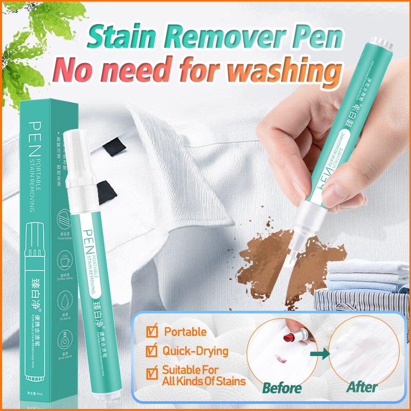 [SG Stock] Japan Clothes Stain Remover Pen / No Washing Shirt Fabric ...