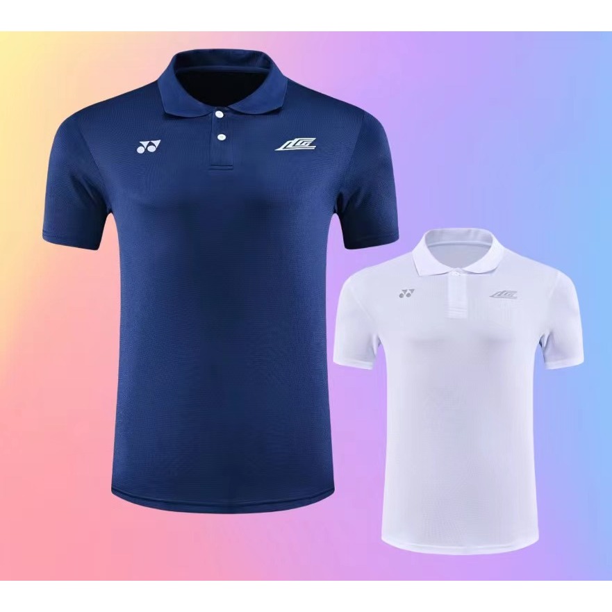 New Yonex badminton jersey men's and women's sportswear top short sleeved POLO shirt quick ...