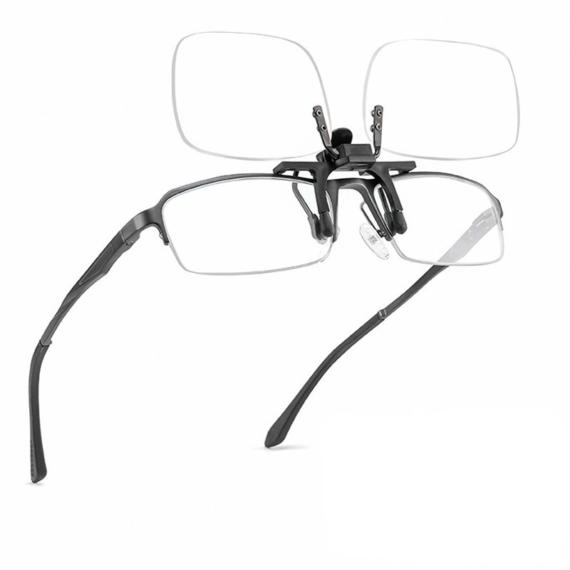 New Clip On Flip Up Magnifying Glasses Spectacles 3.5x Magnification ...