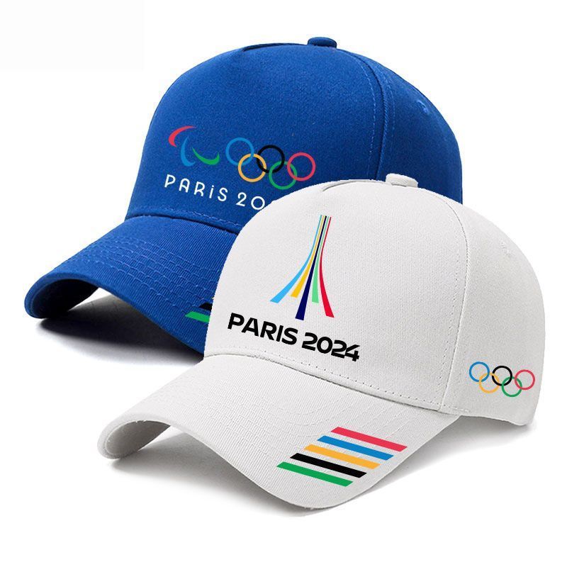 2024 Paris Olympics Peaked Cap Olympic Rings The Eiffel Tower Pattern ...