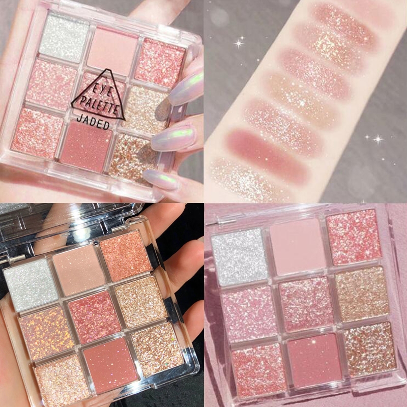 JADED 9 Color Eyeshadow Palette Super Flash Stage Makeup Matte ...