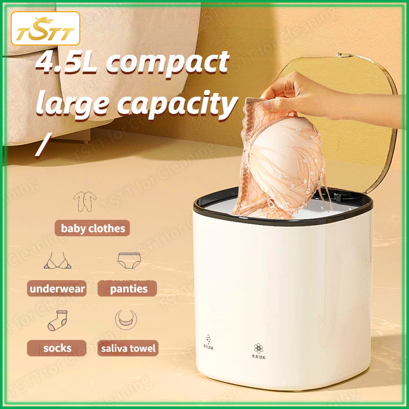 Mini Washing Machine With Drain Basket 4.5L Wired Portable Travelling ...