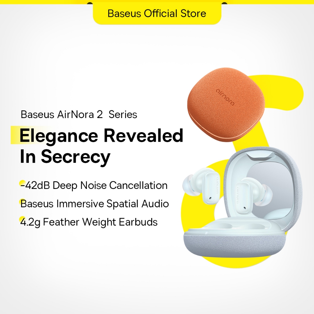 Baseus AirNora 2 True Bluetooth Earphones Active Noise Cancellation ...