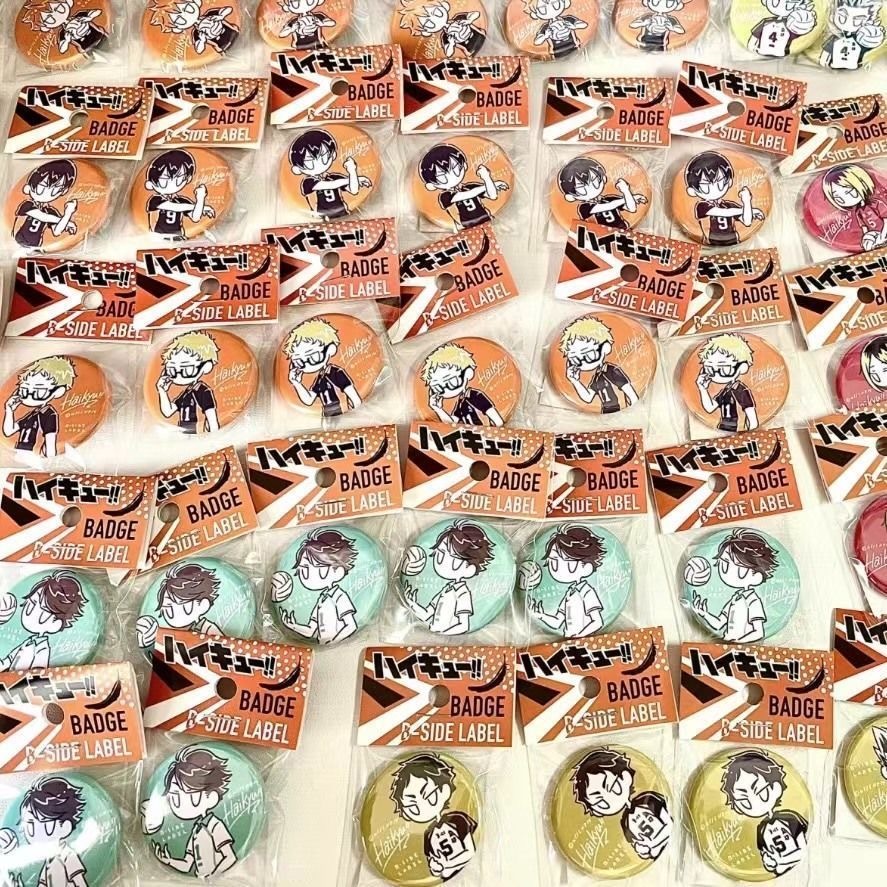 Volleyball Boy Peas Eye Badge Haikyuu Haikyuu Shoyo Kageyama Flying ...