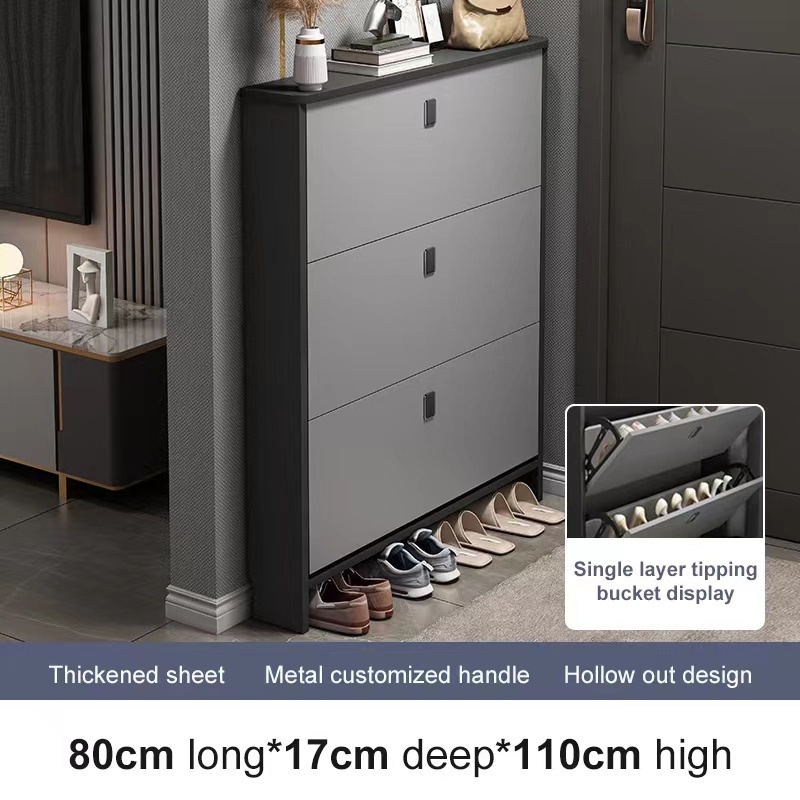 🔥SG Local Seller+Half Price🔥Double Layer Shoe Cabinet 17/24cm Shoe Rack ...