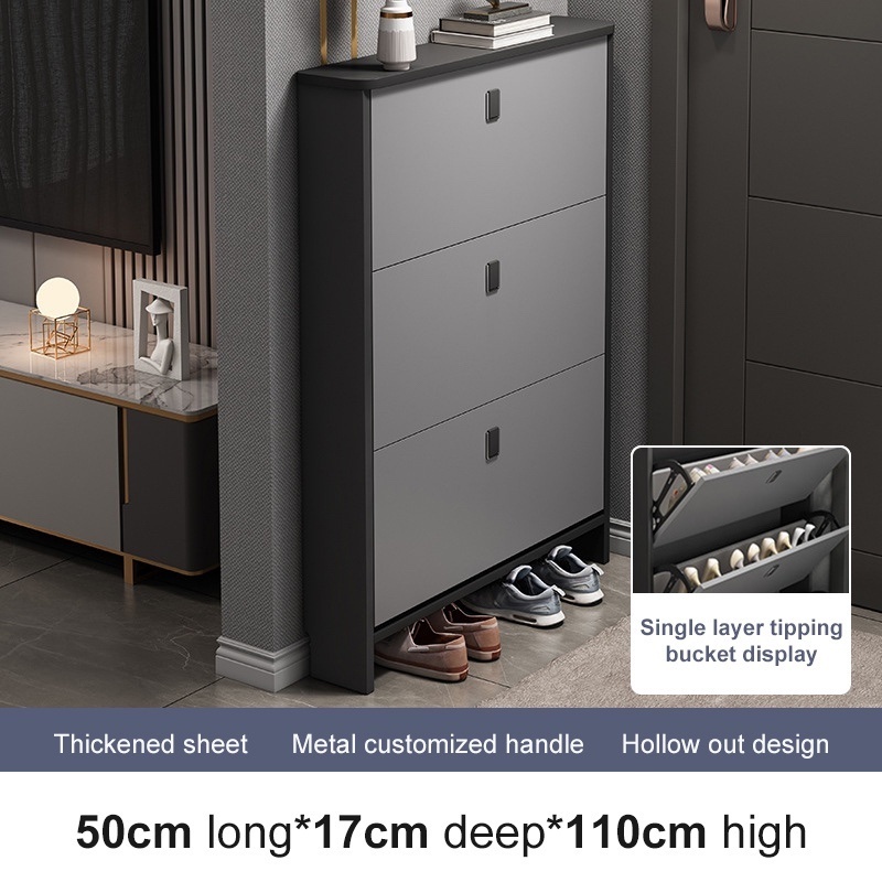 🔥SG Local Seller+Half Price🔥Double Layer Shoe Cabinet 17/24cm Shoe Rack ...
