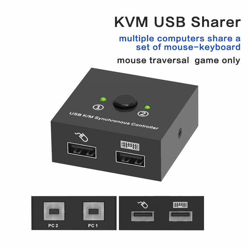 USB KVM Synchronizer | 2-4-8 Port USB2.0 Keyboard-mouse Synchronizer Sharer Support For Screen ...