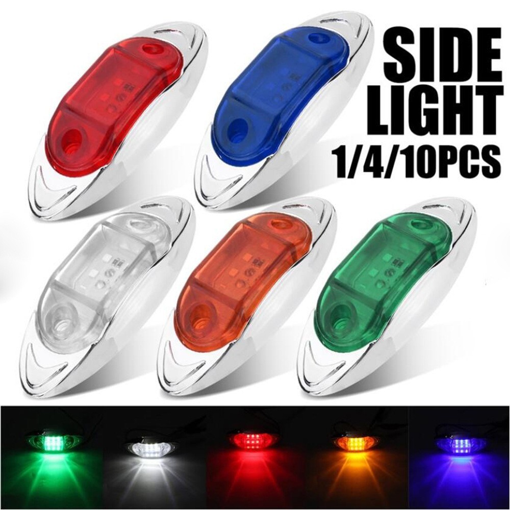 【READY STOCK】12V-24V 6 LED Side Marker Indicators Light Car Clearance ...
