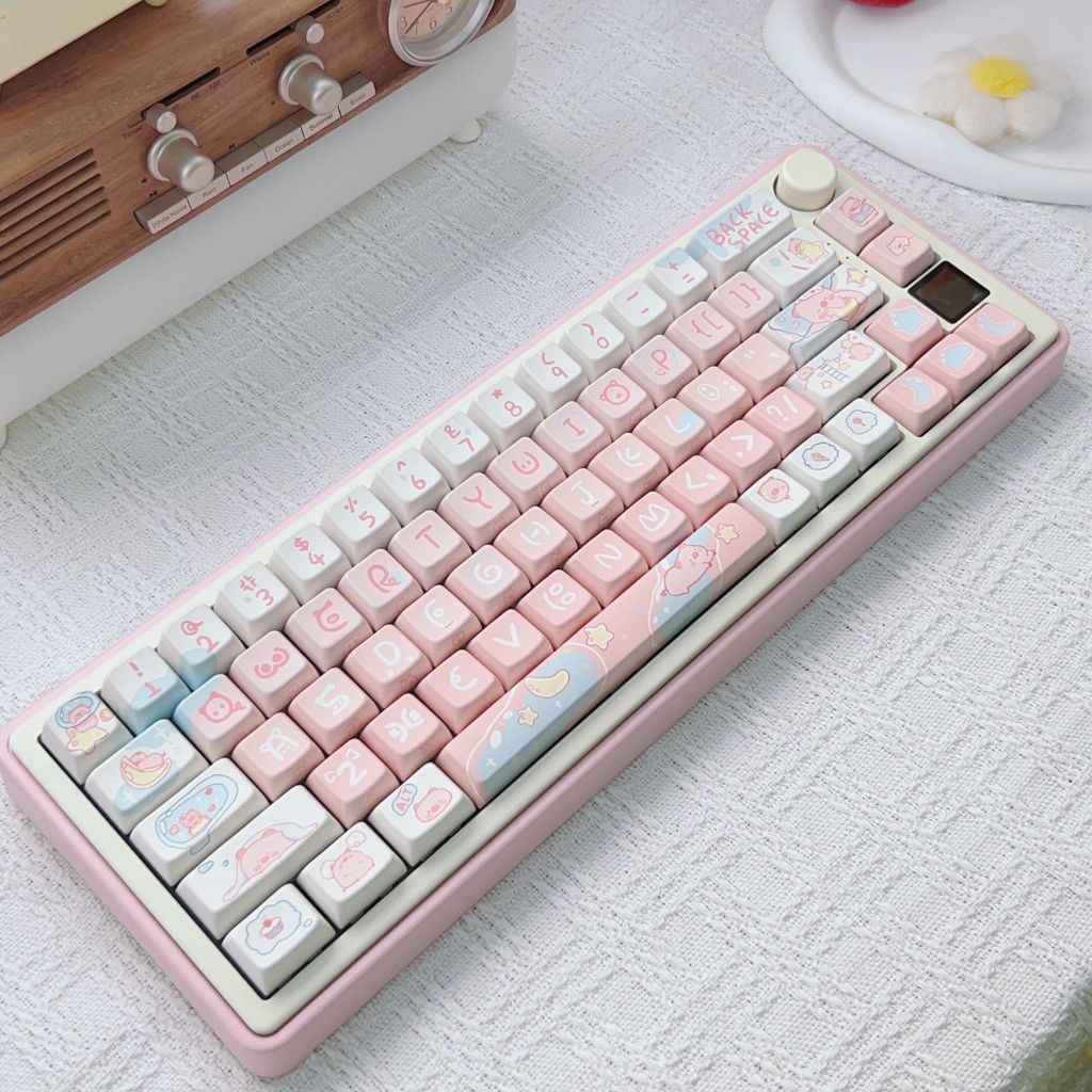 MATHEW TECH X OUSAID DK65 CNC Aluminium Mechanical Keyboard Gasket RGB ...