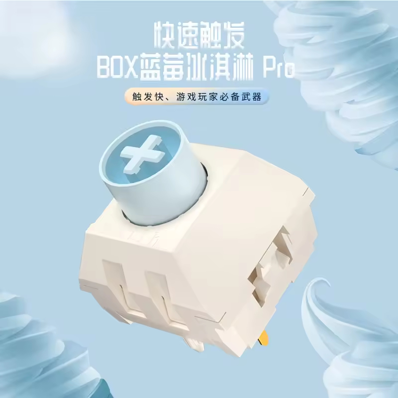 Kailh BOX Blueberry Ice Cream Switch PRO Linear Full POM Mechanical ...