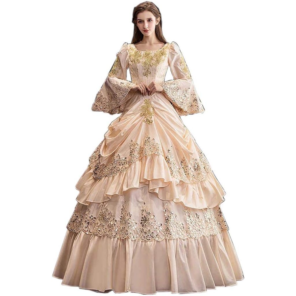 KEMAO Evening Dress Baroque Marie Antoinette Dresses 18th Century ...