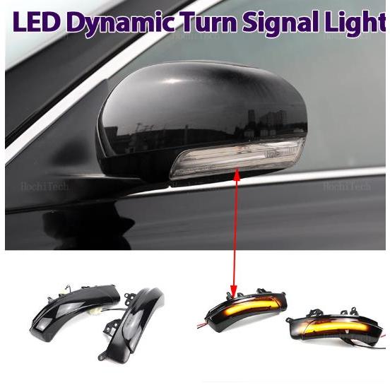 Perodua Myvi Axia Bezza / Toyota Wish Prius Mark-X Side Mirror LED DRL ...