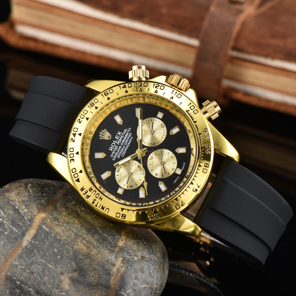 R ROLEX ROLEX Universe Meter Type Daytona Series Quartz Movement Three ...