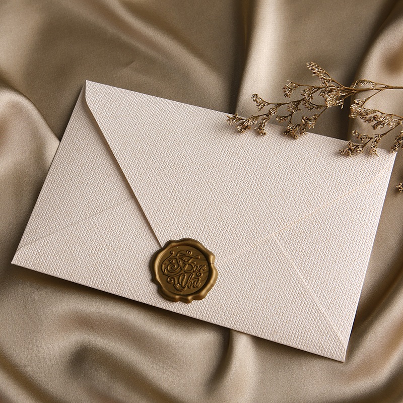 Vintage Linen Envelopes Retro Textured Envelope Romantic Pure Color ...