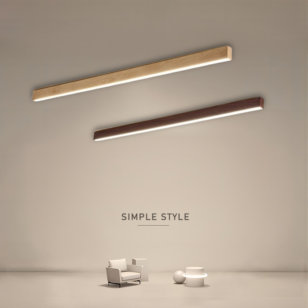 LED Linear Ceiling Light for Living Room, Hallway Long Ceiling Lamp ...