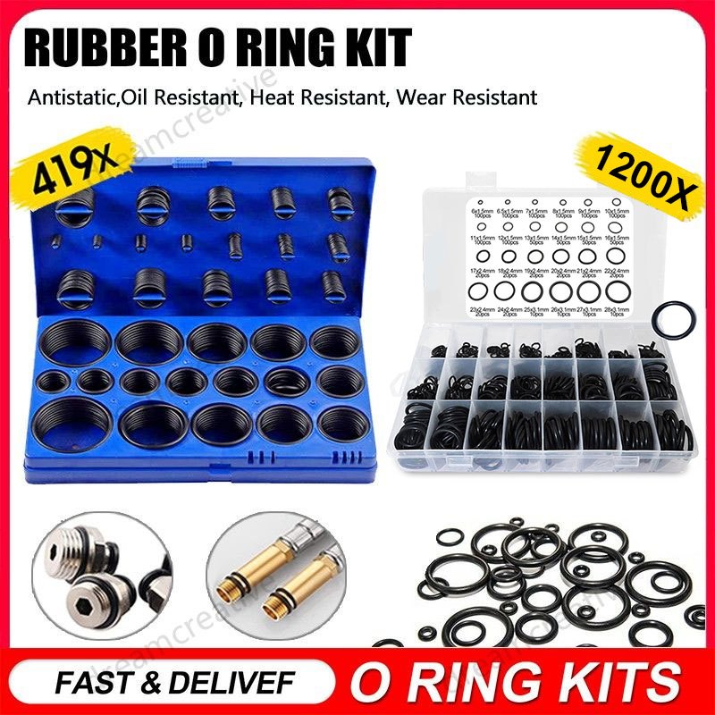 O Ring Rubber Washer 225/270/ 419pcs Set Hydraulic Plumbing Seals ...