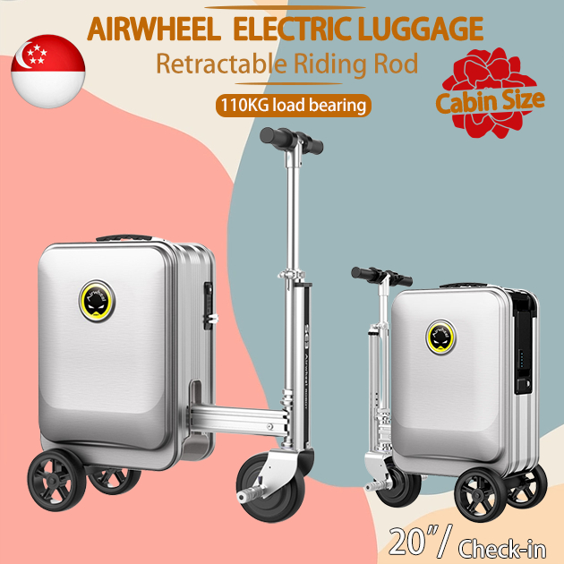 【SG⭐Sale】Airwheel Electric Luggage 20 inch luggage Retractable Riding ...