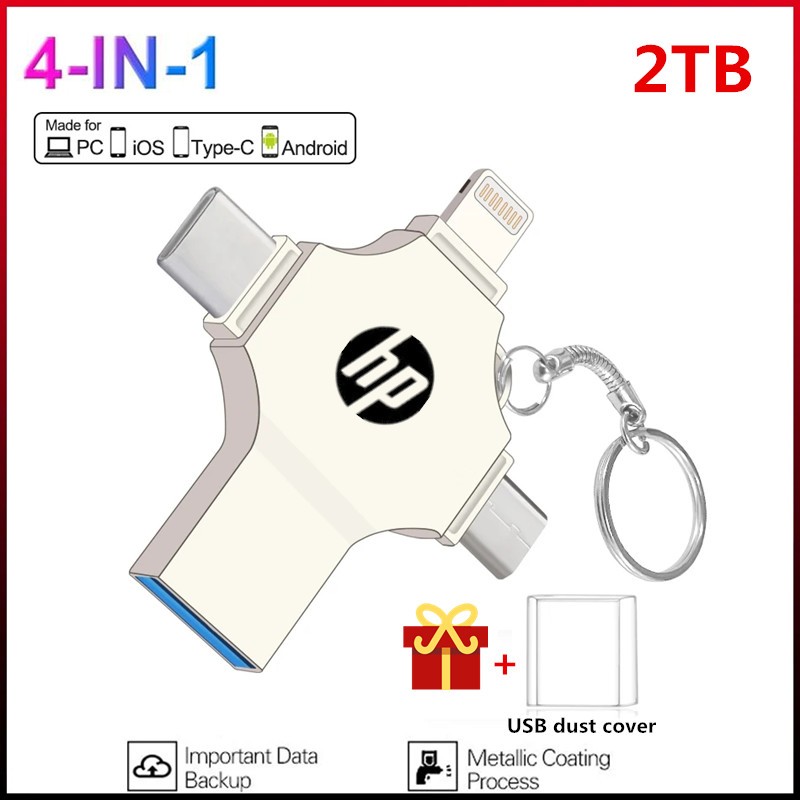 2TB 4in1 OTG Pen Driver1TB USB 3.0 Memory Stick OTG Hanging High Speed ...
