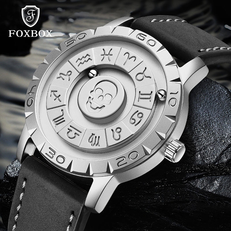 FOXBOX original Watches Men New Fashion Design Personality Creative ...