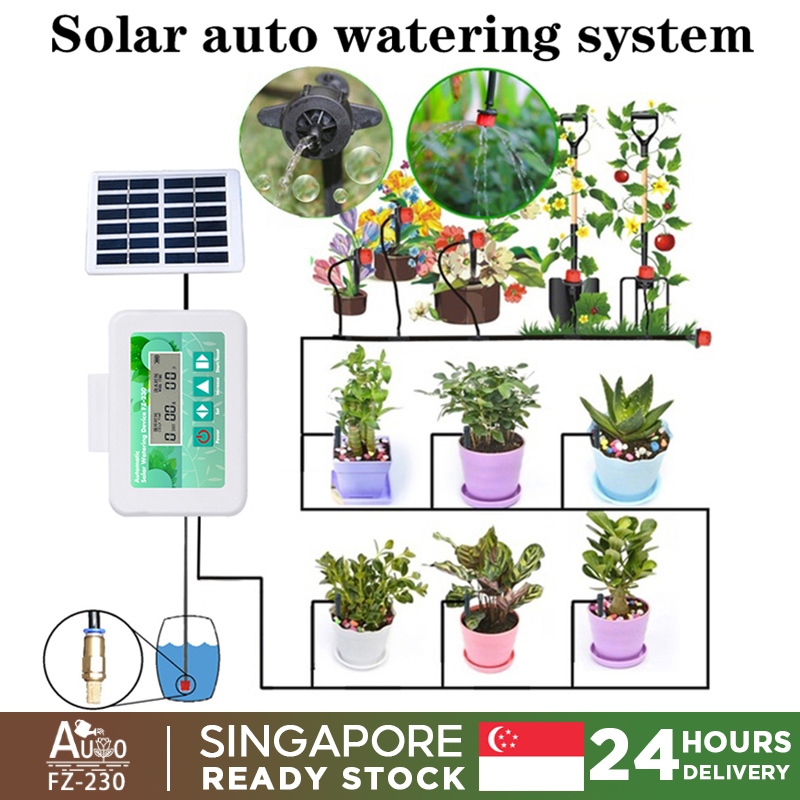 DIY Automatic Solar Irrigation Timer,Houseplants Self Watering System ...