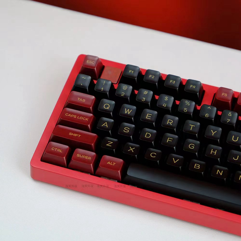 【Keycap Only】Red Samurai Keycap PBT Double Shot 143 Keys SA Profile For ...