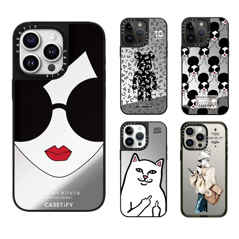 CASETi Stace Face Case Alice Olivia Mirror Casing For iPhone 16 15 14 ...