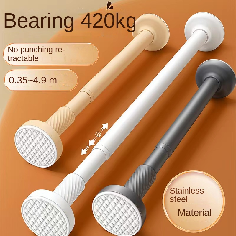 Perforation-free Curtain Rod Retractable Multifunctional Bedroom ...